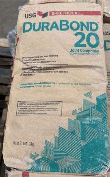 USG Sheetrock Brand 25 lb. Durabond 20 Setting-Type Joint Compound ...
