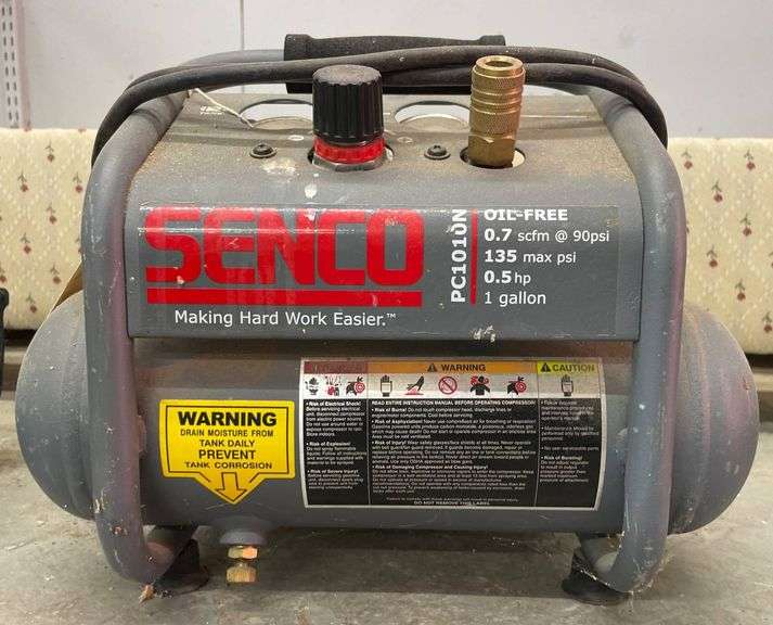 SENCO PC1010N Oil-Free Air Compressor, 1-Gallon, 0.5 HP - Metzger Property Services, LLC