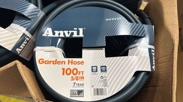 Anvil 5/8 in. Dia x 100 ft. Standard Duty Green Garden Hose - Metzger ...