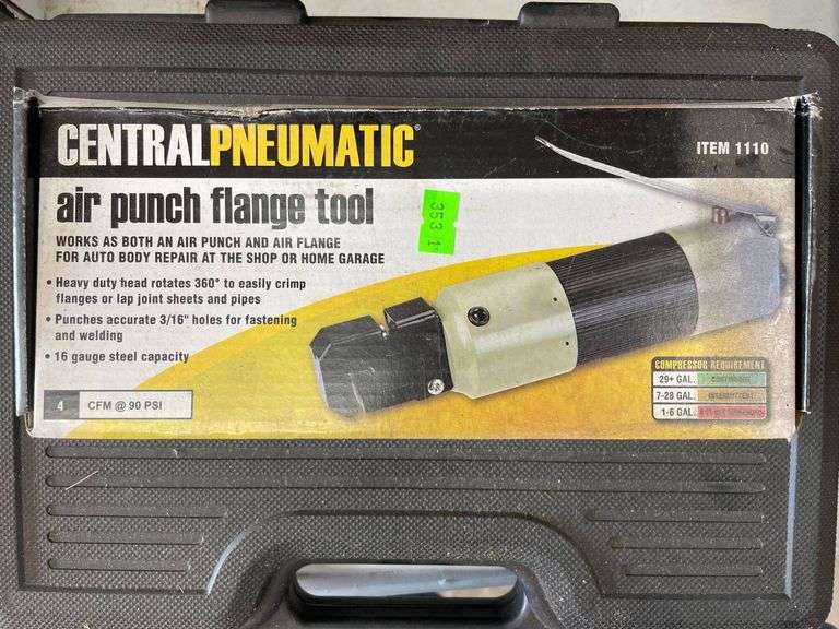 Central Pneumatic Air Punch and Flange Tool in Case - Metzger Property ...