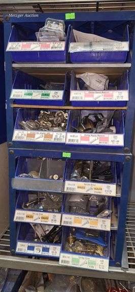 Two Plastic Parts Bins with Contents and Dividers Including Screws ...
