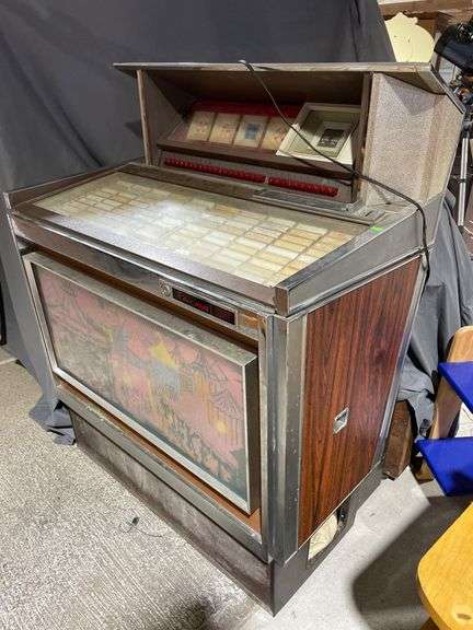Rowe AMI Jukebox With Carousel-Themed Front Panel, Model 37×22.5×47 ...