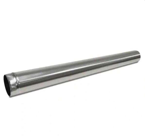Master Flow 6 in. x 5 ft. Round Metal Duct Pipe And 2 / Everbilt 72 in ...