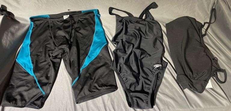 TYR Swim Shorts, Speedo Swimsuit, and Shade & Shore Swim Top - Metzger ...