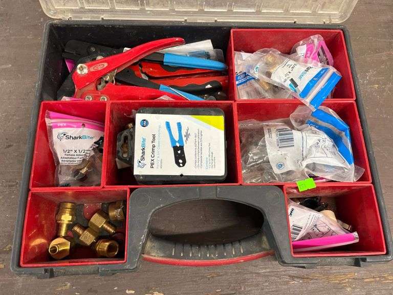 Plumbing Tool Kit with SharkBite PEX Crimp Tools and Fittings - Metzger ...