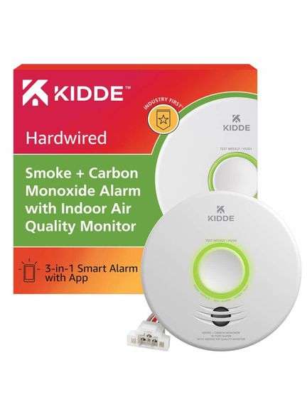 KIDDE - Smart Hardwired Smoke and Carbon Monoxide Detector, Indoor Air ...