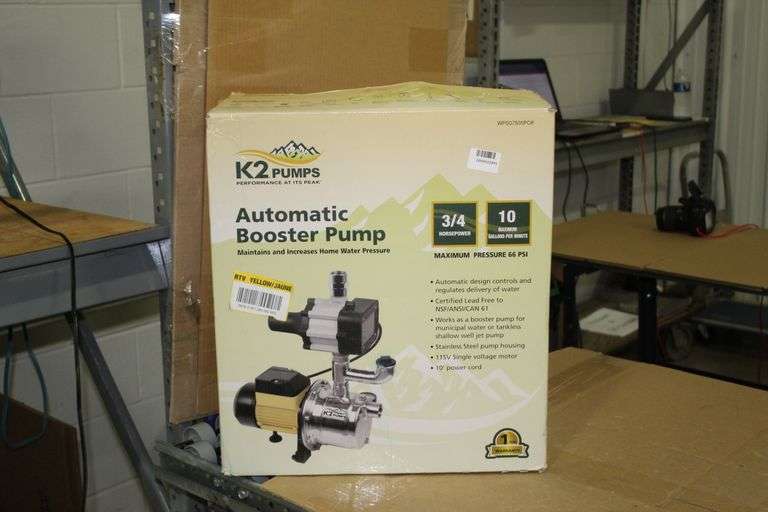 K2 - 3/4 HP Stainless Steel Automatic Booster Pump - Metzger Property ...