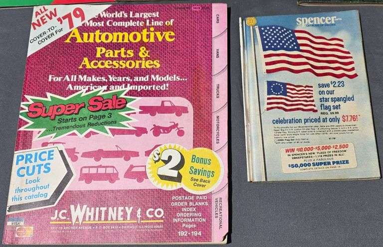 1974-1976 Catalogs and Magazines inc. JC Whitney, Virden, and Firehouse ...
