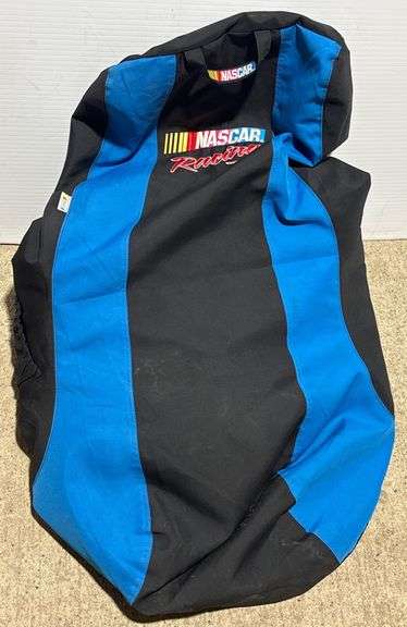 NASCAR Racing Bean Bag Chair with Black and Blue Fabric - Metzger ...