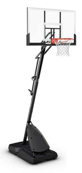 Spalding 54-Inch Portable Basketball Hoop with Polycarbonate Backboard ...