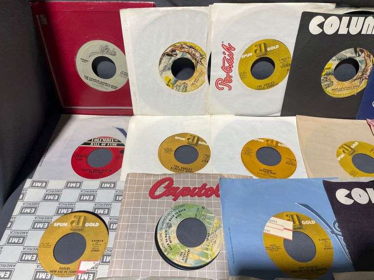 Vinyl 45 RPM Records Featuring The Charlie Daniels Band and The Eagles ...