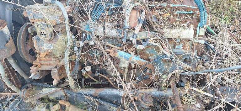 Truck Frame With diesel Motor and Transmission Components International ...