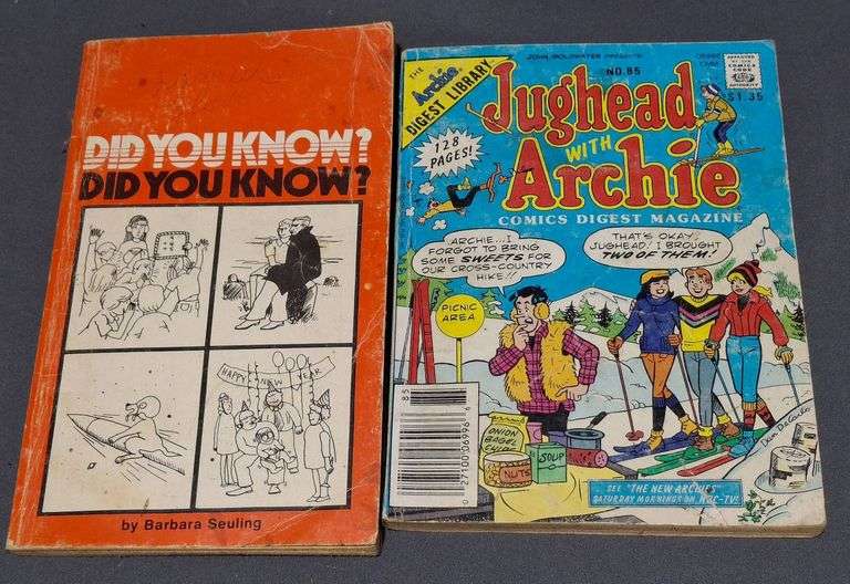 Jughead With Archie Comics Digest No. 85 and “Did You Know?” Book, 1977 ...