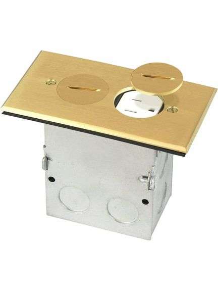 NEWHOUSE ELECTRIC - Plate cover only for Floor Box Kit with Screw Caps ...