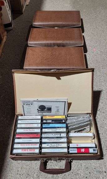 5 Leather-Look Cases Containing Cassette Tapes - Metzger Property ...