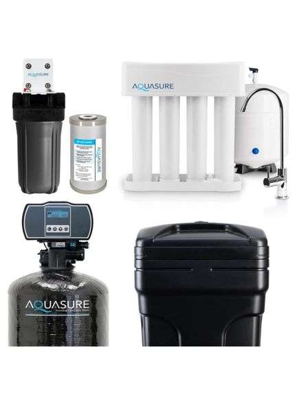 AQUASURE - Whole House Filtration with 64,000 Grain Water Softener ...