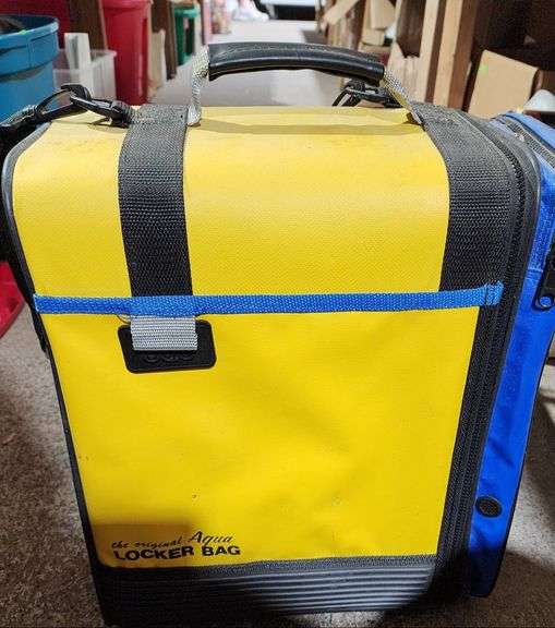 Yellow And Blue Aqua Locker Bag With Accessories - Metzger Property ...