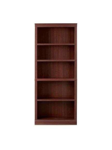 STYLEWELL - 71 in. Dark Brown Wood 5-Shelf Classic Bookcase with ...
