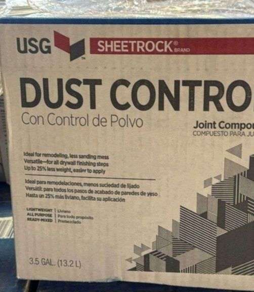 Sheetrock 3.5 Gal. Box Pre-Mixed Lightweight All-Purpose Dust Control ...