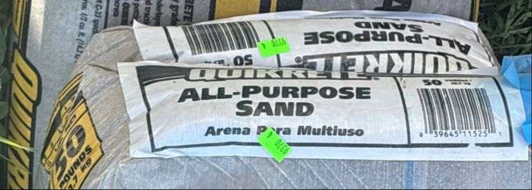 4 Bags of Quikrete All-Purpose Sand, 50 lbs Each - Metzger Property Services, LLC