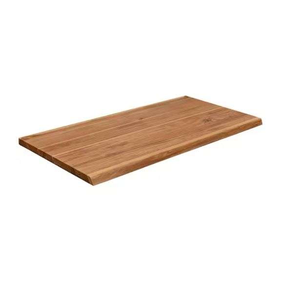 HARDWOOD REFLECTIONS 6 ft. L x 39 in. D Finished Teak Solid Wood ...