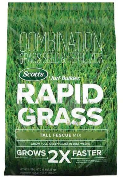 Scotts Turf Builder 16 lbs. Rapid Grass Tall Fescue Mix Combination ...