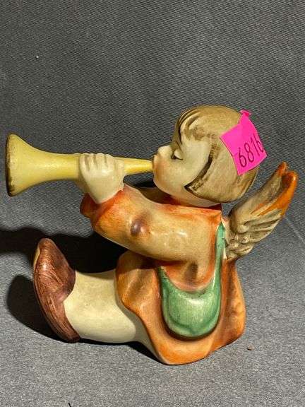 M.J. Hummel Ceramic Figurine Depicting Angel Playing Trumpet, Germany ...
