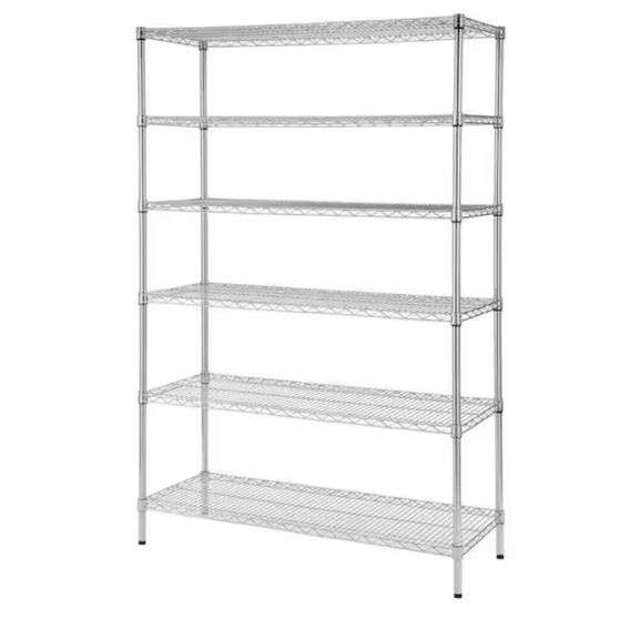 HDX 6-Tier Commercial Grade Heavy Duty Steel Wire Shelving Unit in ...