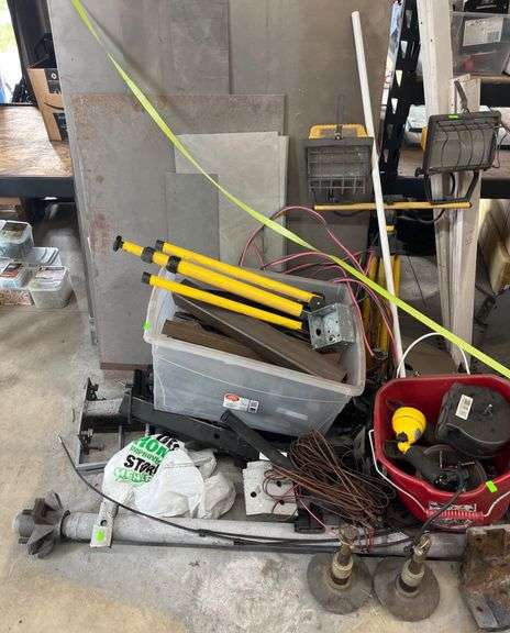 Construction and Workshop Items Inc. Tripod Lighting Stands and Tools ...