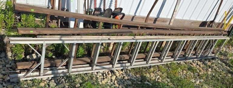 2 – Wood & Aluminum Extension Ladders, 24′ - Metzger Property Services, LLC