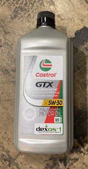 Castrol GTX Full Synthetic SAE 5W-30 motor Oil 1Quart - Metzger ...