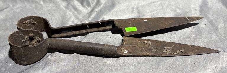 Iron Hand-Shears with Pointed Blades, 13 Inches Long - Metzger Property ...