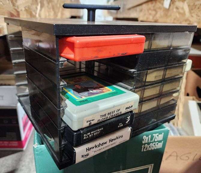 Rotating Rack for 8-Track Tapes with Assorted Media Storage - Metzger ...