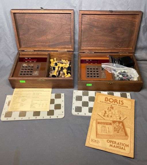 Boris Electronic Chess Computer Units with Accessories and Manuals ...