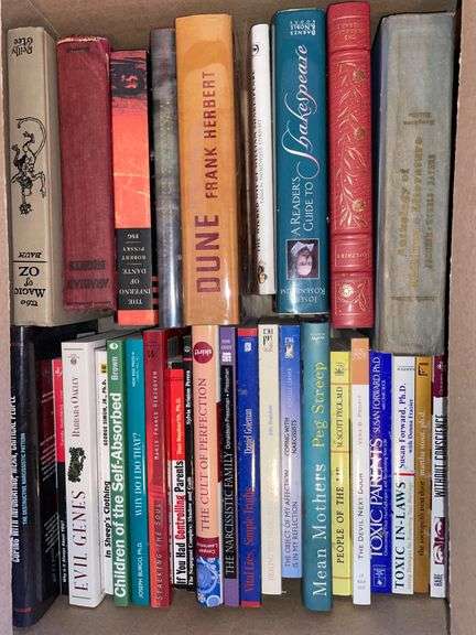 Hardcover and Paperback Books Featuring Literature, Science Fiction ...