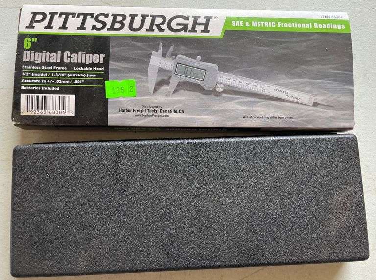 Pittsburgh Digital and Dial Caliper Measurement Tools in Cases ...