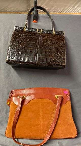 Two Handbags Including Crocodile-Effect Design and Lorlando Bag ...
