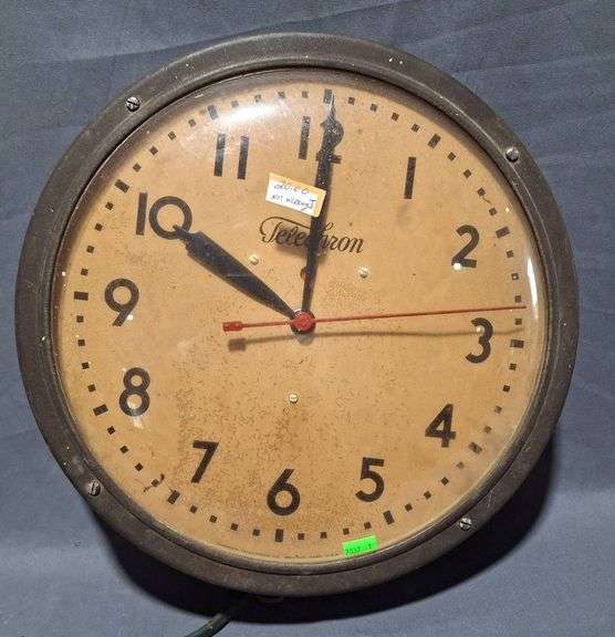 Telechron Model 8B2 Electric Wall Clock with Metal Case 13″ Dia ...