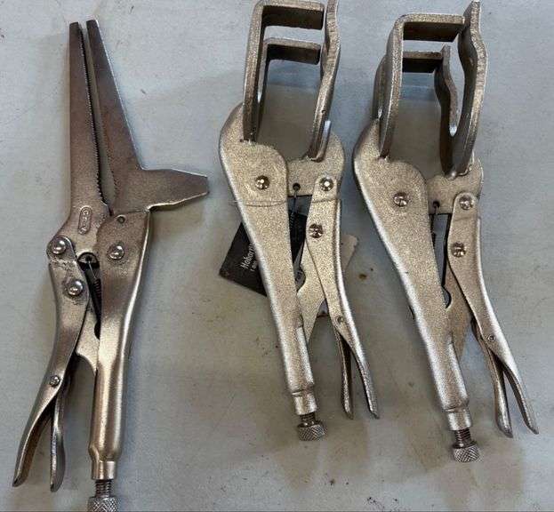 Locking Pliers and Clamps Including Packaged Pittsburgh Mini Set ...