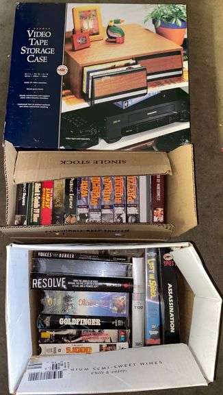 VHS Tapes and Unused Video Tape Storage Case - Metzger Property ...