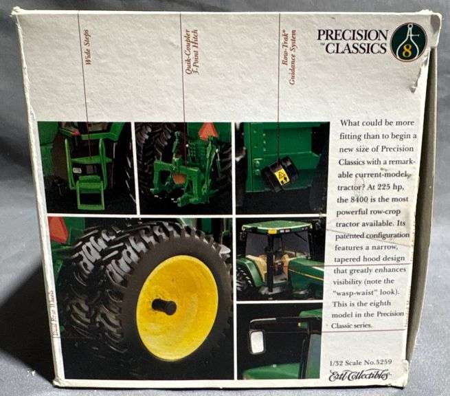 John Deere Model 8400 Tractor Precision Classics 1/32 Scale Die-Cast ...