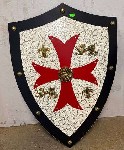 Medieval Knights Templar Royal Crusader Shield Replica 24×17.5 ...