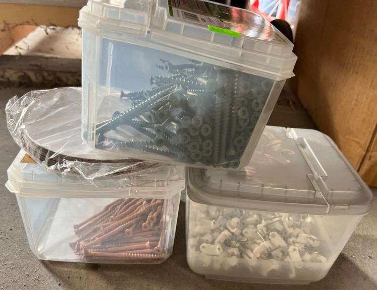Hardware and Fastener Containers with Screws, Dowels, and More ...