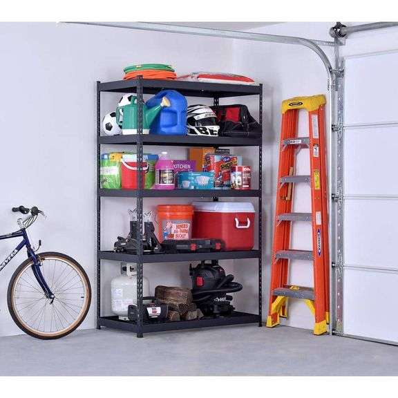 HUSKY - 5-Tier Heavy Duty Boltless Steel Garage Storage Shelving Unit ...