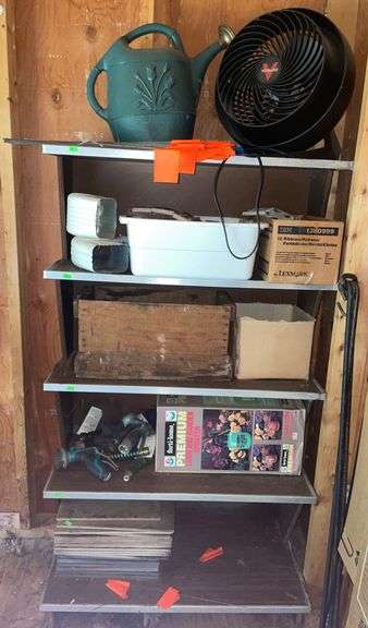 Household and Garden Items Inc Watering Can, Fan, and Tools – SHELF NOT ...