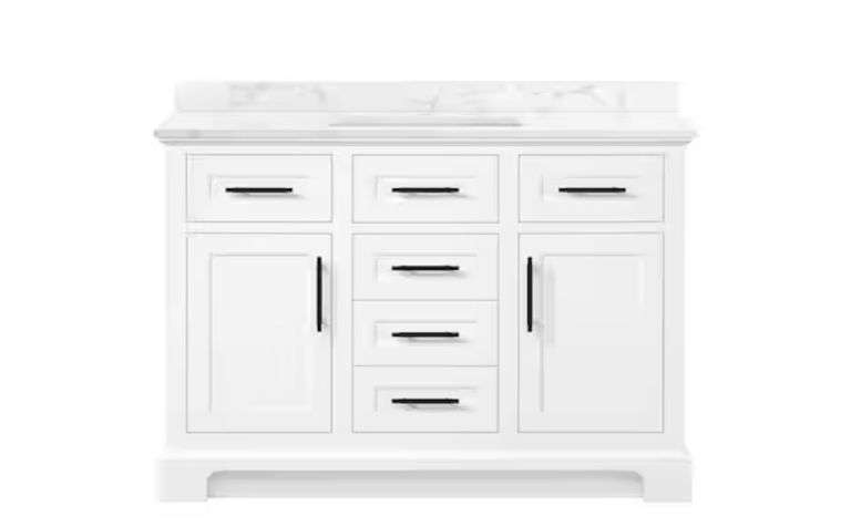 Home Decorators Collection Doveton 48 in. Single Sink Freestanding ...