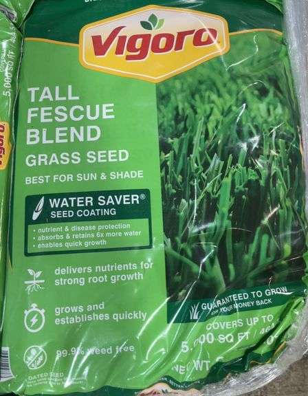 Vigoro 20 lbs. Tall Fescue Grass Seed Blend with Water Saver Seed ...