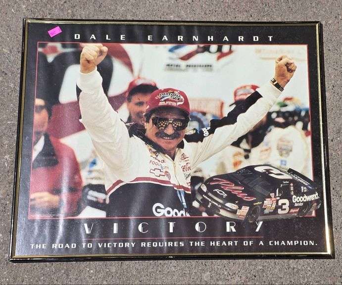 2 – Framed Dale Earnhardt Prints Inc. Portrait and Victory Scenes, 20 ...