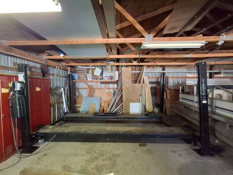 Direct-Lift DP-7000 Four-Post Automotive Lift with Hydraulic System, 7 ...