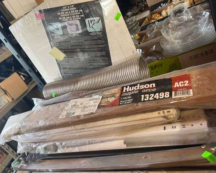 Home Improvement Materials Including Hudson Braces and Access Panel ...